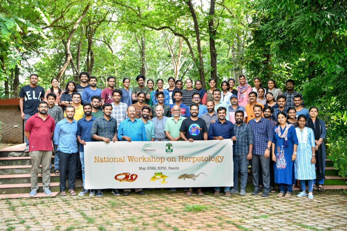 Workshop for herpetology researchers held at KFRI campus, Peechi ...